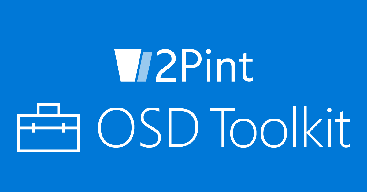 OSD Toolkit - 2Pint Software