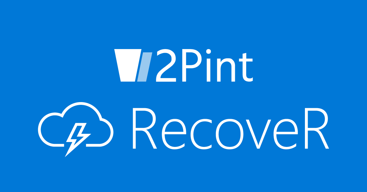 RecoveR - 2Pint Software