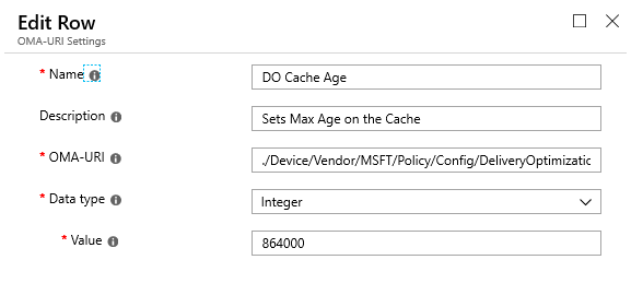 Delivery Optimization and Intune