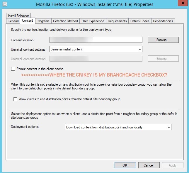 BranchCache ‘Always On’ Mode in ConfigMgr 1802