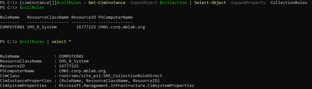 Using Invoke-CimMethod with ConfigMgr WMI classes