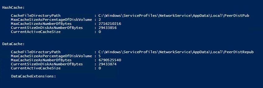 Resizing the BranchCache Cache with PowerShell